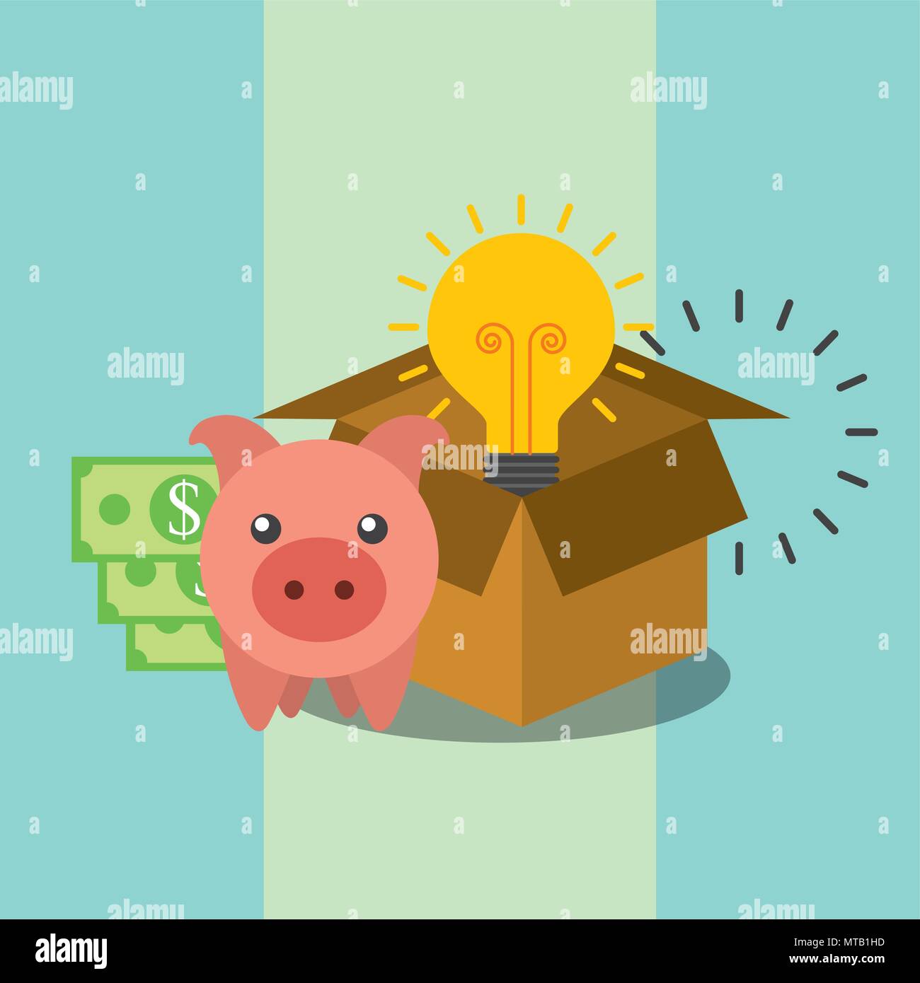 Bank reliability business illustration Stock Vector Images - Alamy