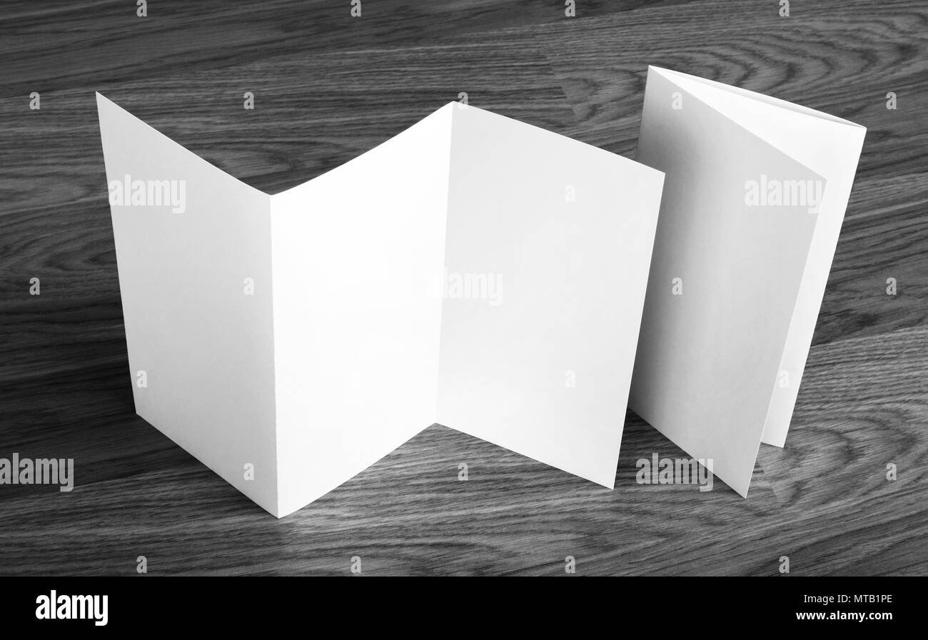 3 fold brochure template Black and White Stock Photos & Images - Alamy