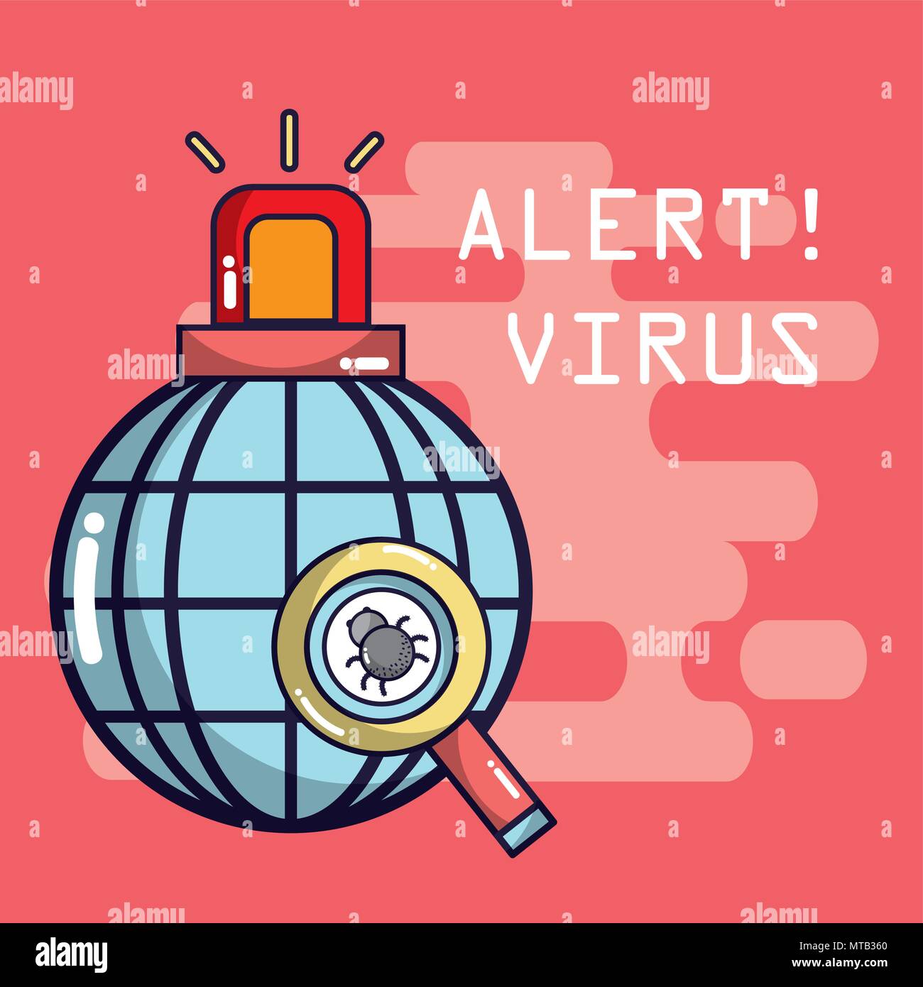 Virus detection security system Stock Vector Image & Art - Alamy