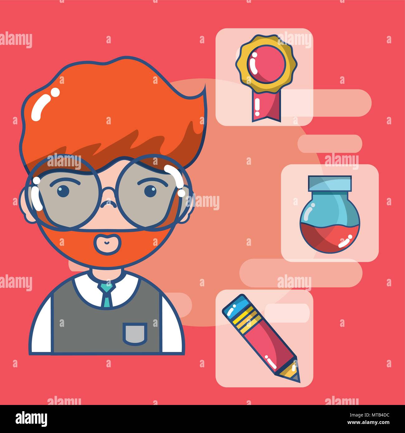 Cute school teacher cartoon Stock Vector Image & Art - Alamy