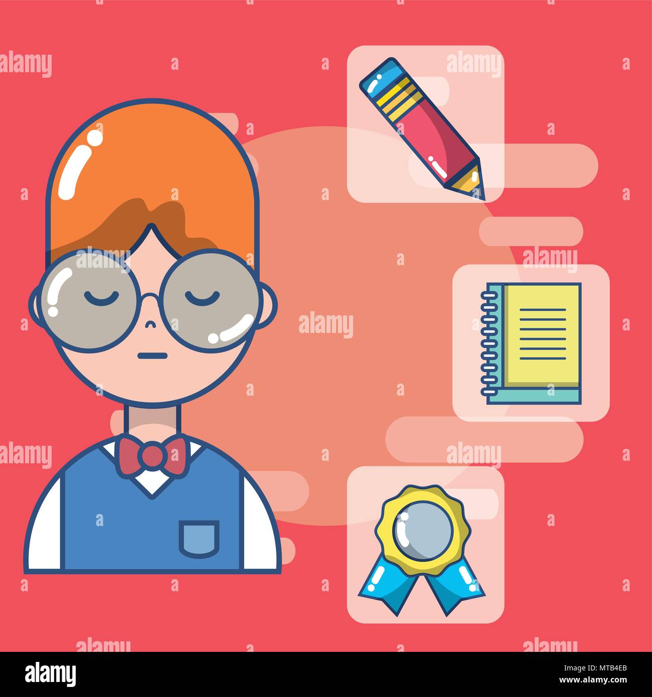 Young school student cartoon Stock Vector Image & Art - Alamy