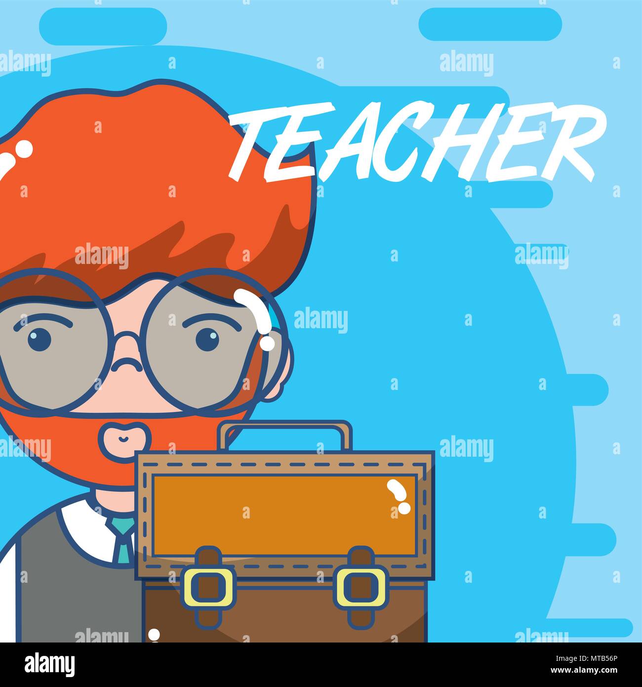 Cute school teacher cartoon Stock Vector Image & Art - Alamy