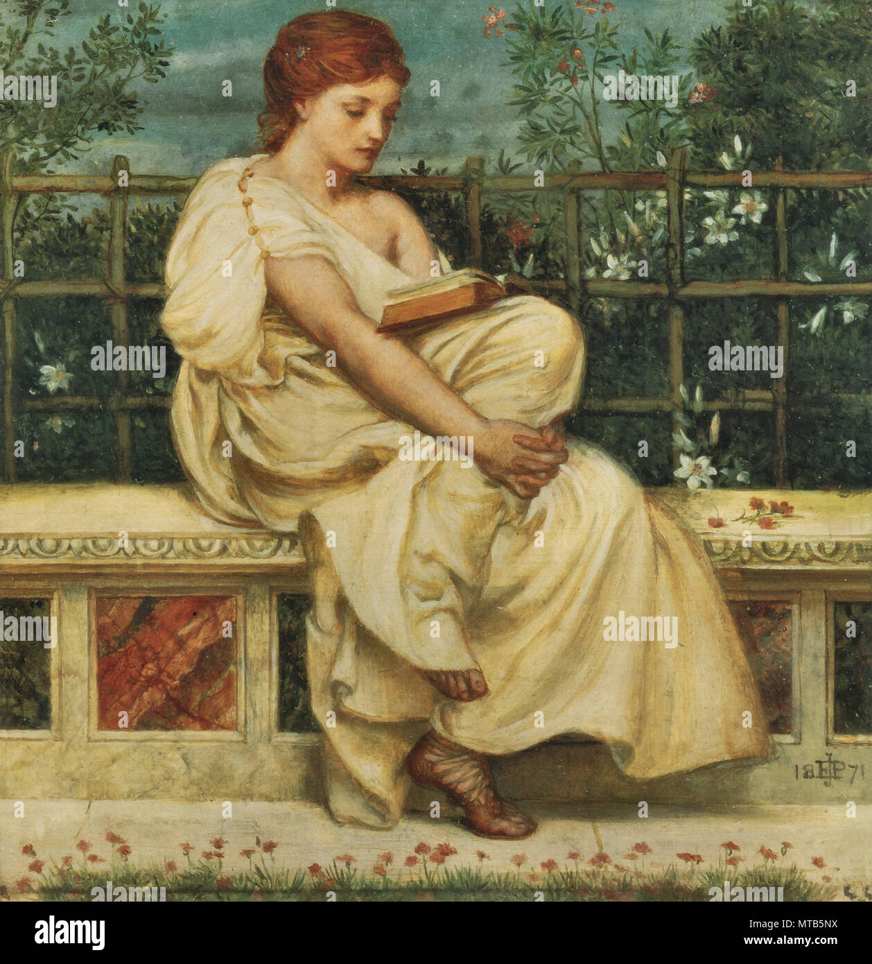 Pre raphaelite painting reading hi-res stock photography and images - Alamy