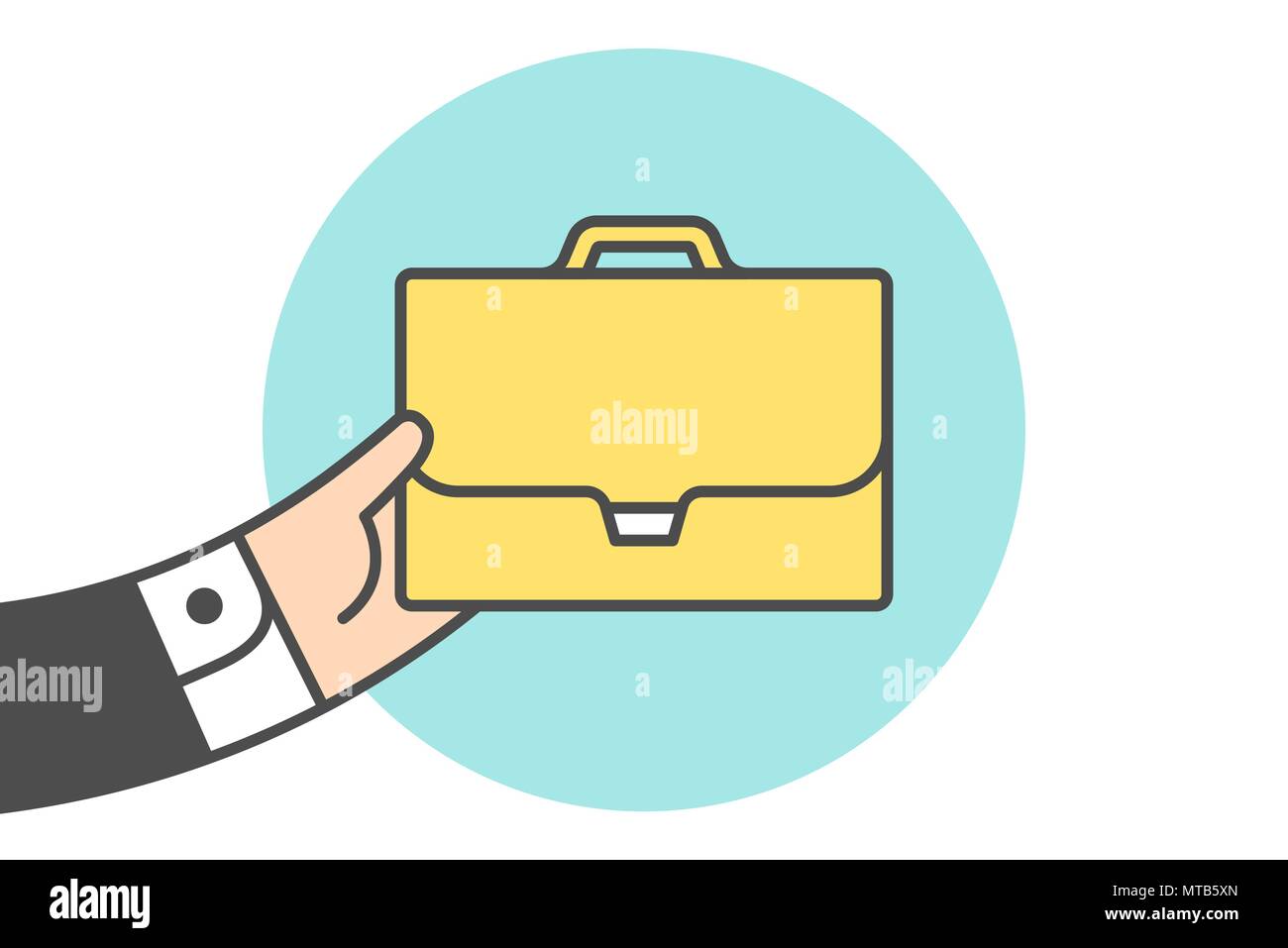 Contour bag case icon Stock Vector Images - Alamy