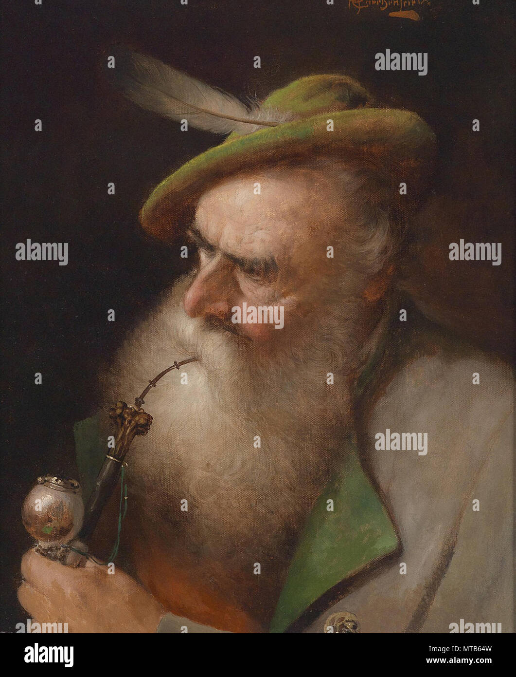 Priechenfried Alois Heinrich - Portrait of a Woodsman Stock Photo - Alamy