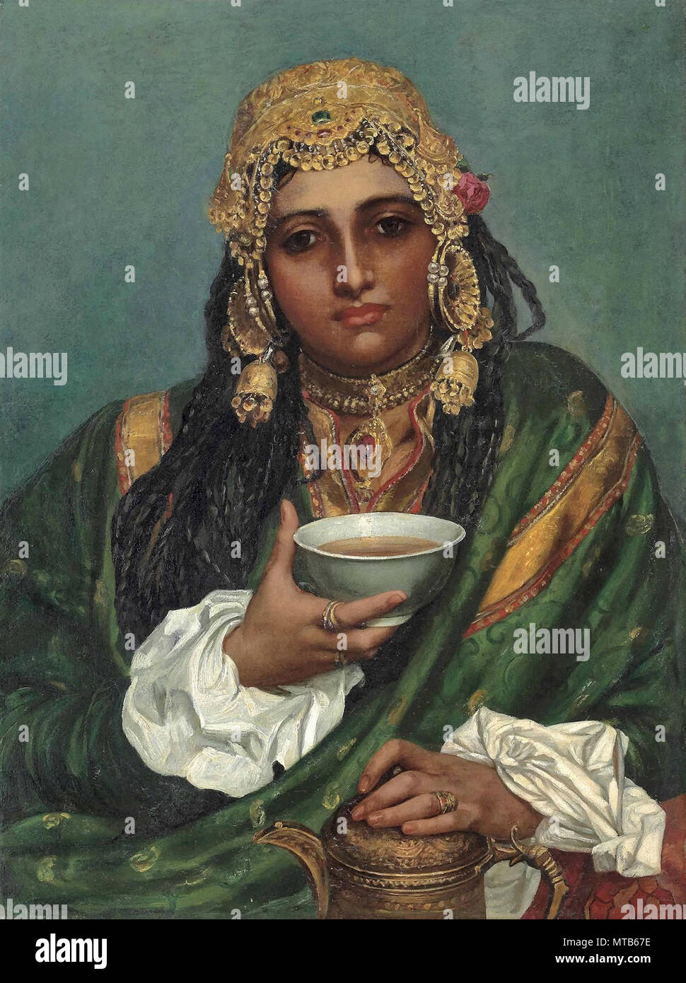 Prinsep Valentine Cameron - Martaba a Kashmiree Nautch Girl Stock Photo ...