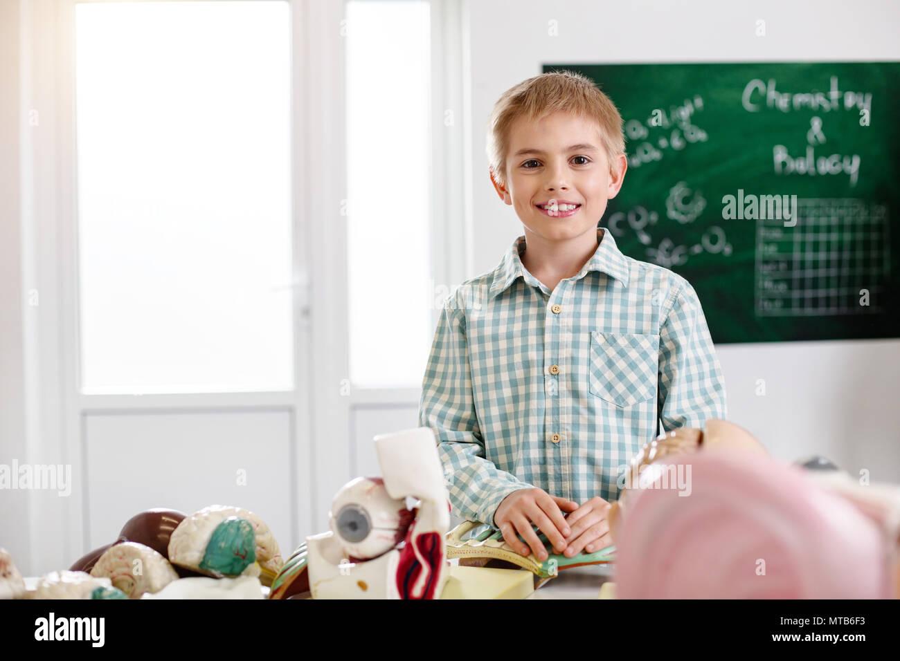 Nice cute boy smiling Stock Photo - Alamy