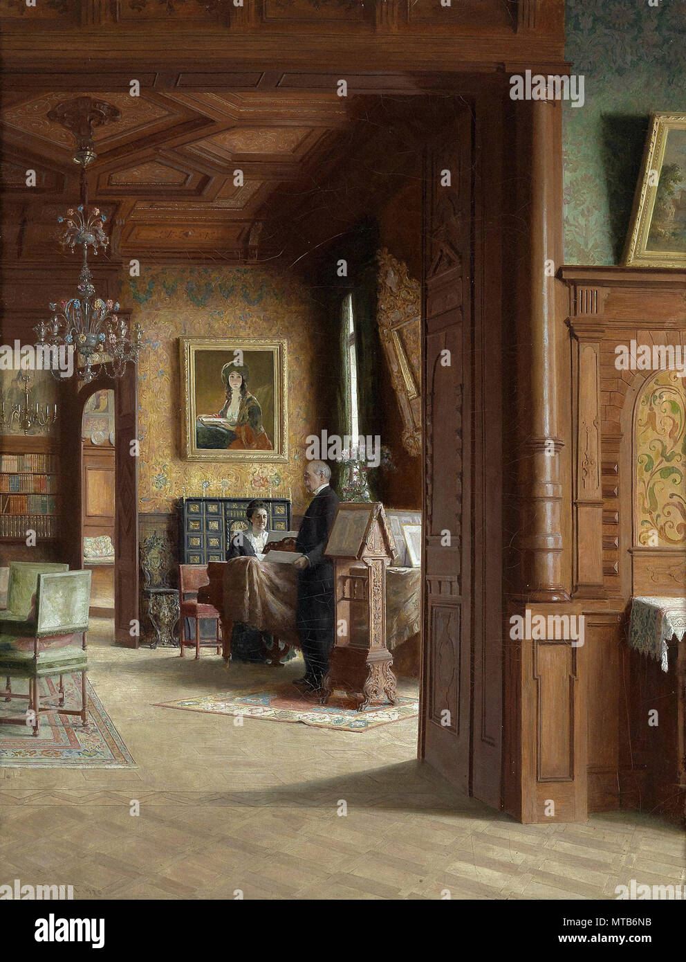 Probst Carl - Carl Probst Mit Gattin Gisela Am Klavier Stock Photo - Alamy