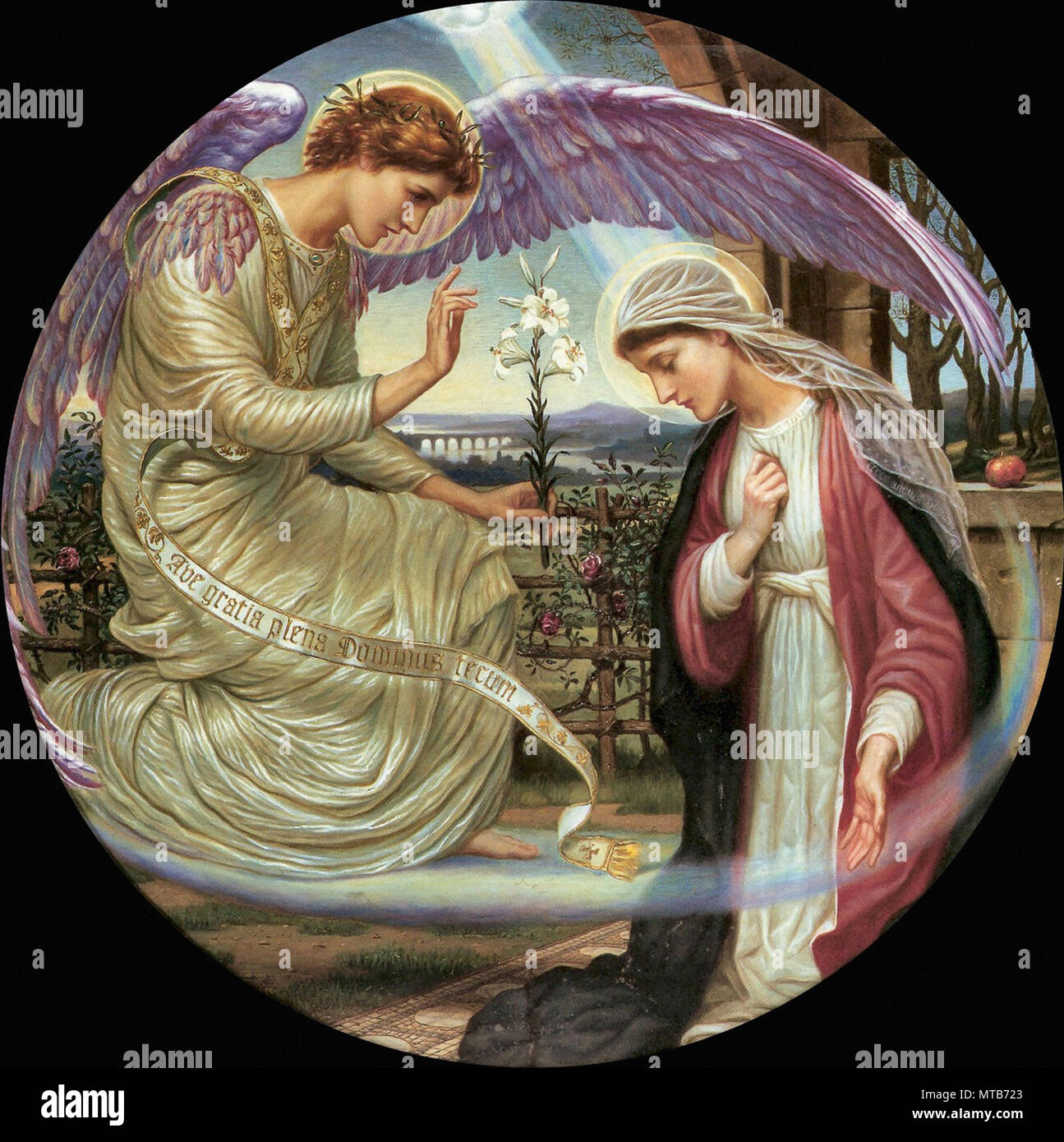 Prynne Edward Arthur Fellowes - Ecce Ancilla Domini Stock Photo - Alamy