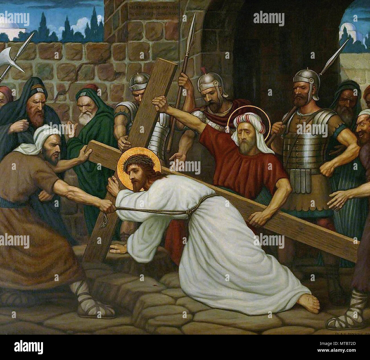 Jesus falls the second time hi-res stock photography and images - Alamy