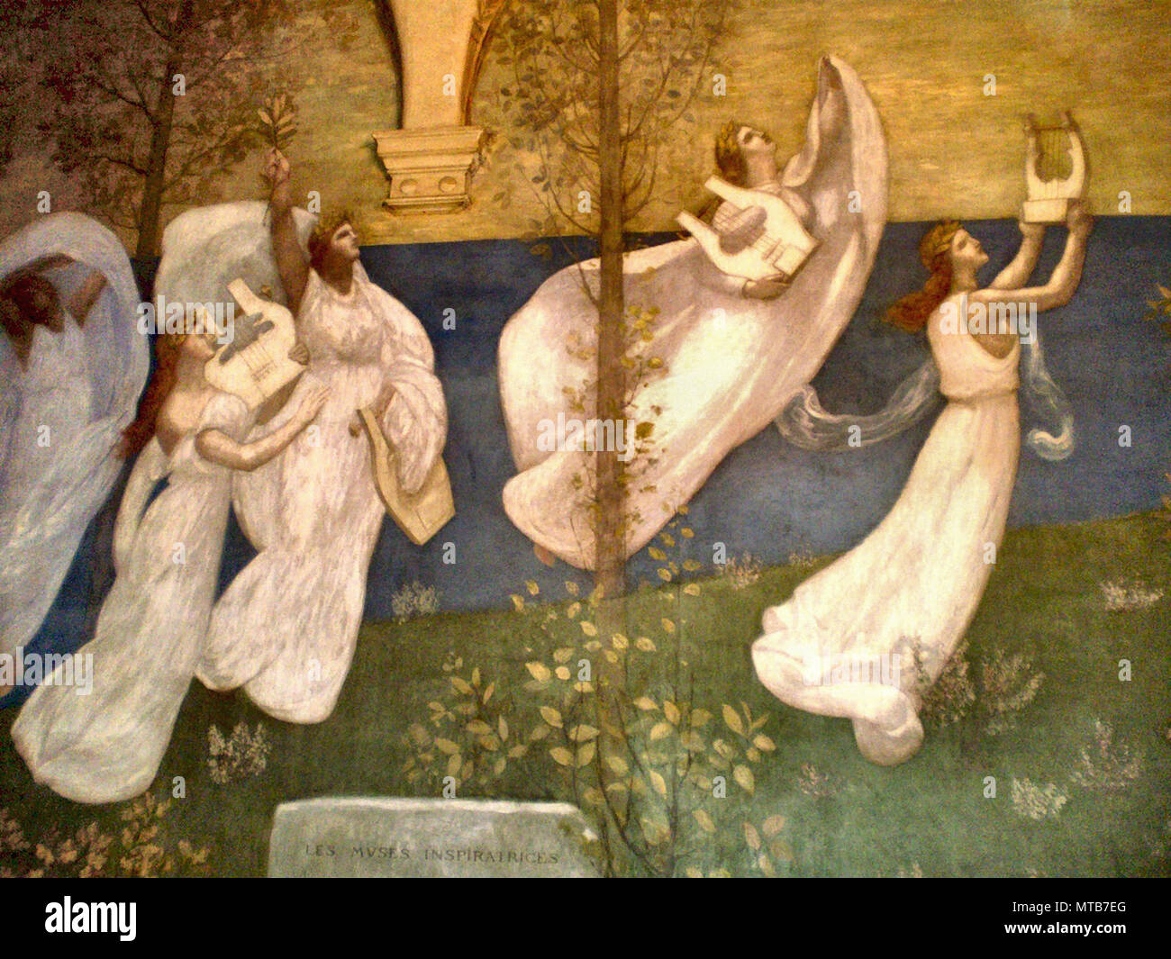 Puvis De Chavannes Pierre - Invoking the Muses Stock Photo - Alamy
