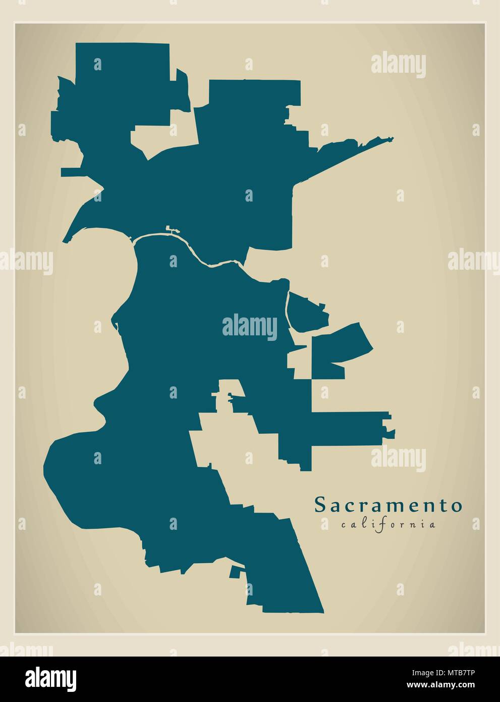 Sacramento county map hi-res stock photography and images - Alamy