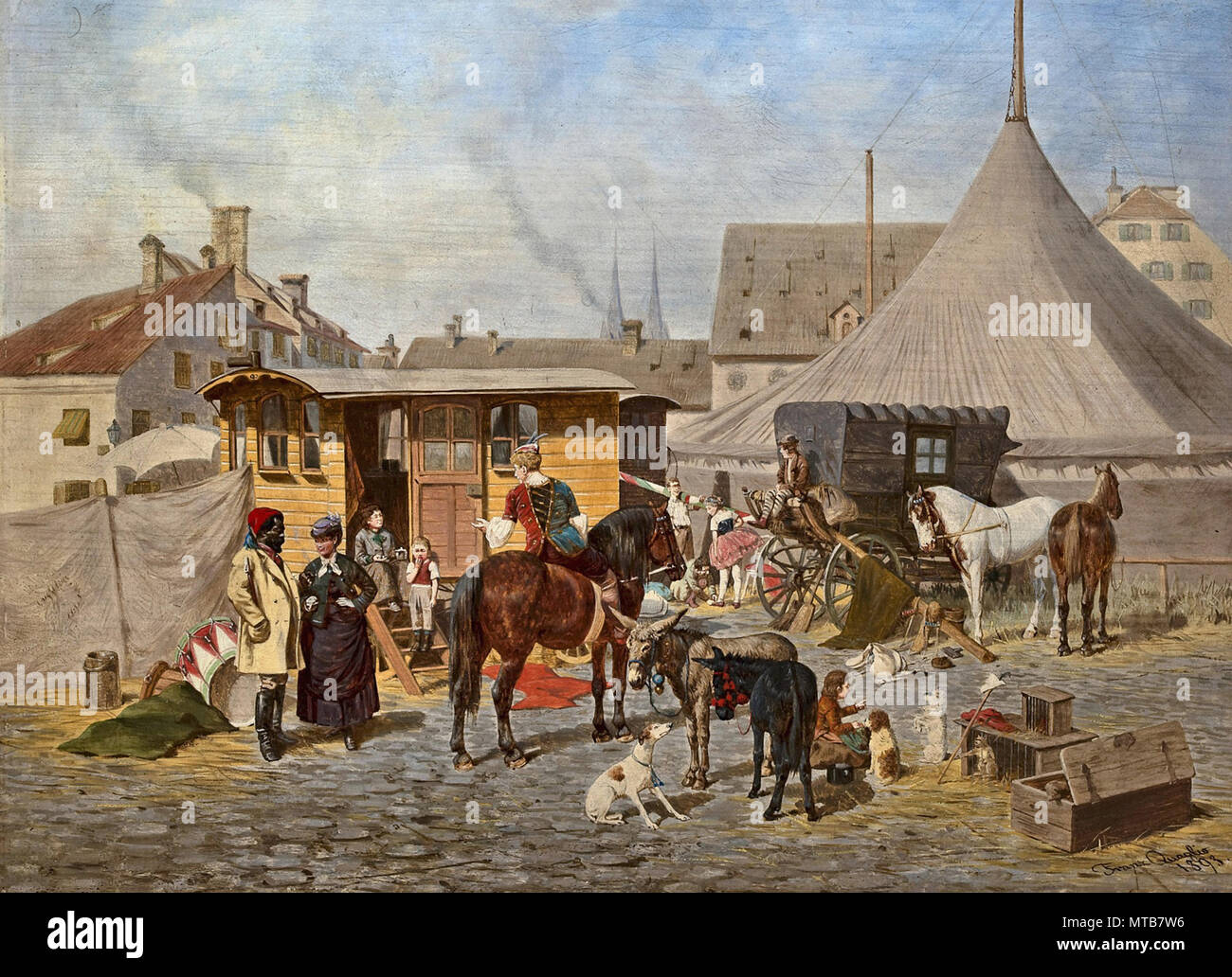 Quaglio Franz - Les Gens Du Cirque Stock Photo - Alamy