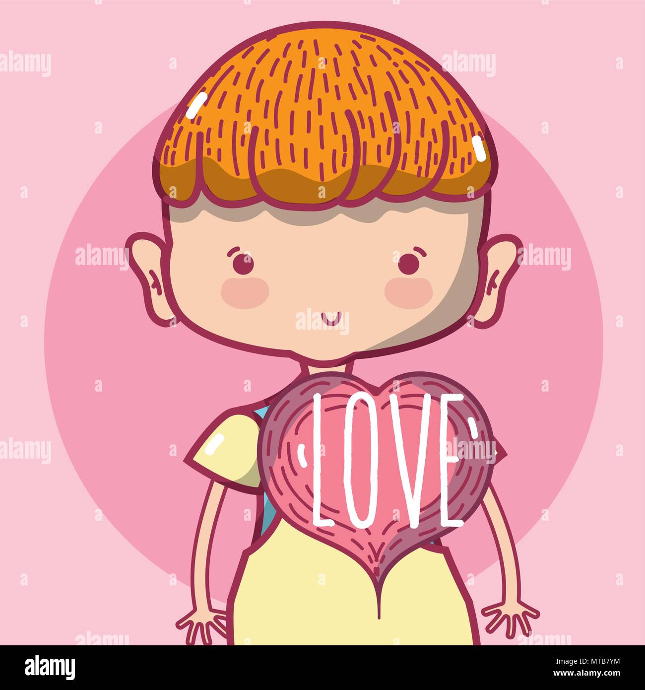 Little girls with love Stock Vector Image & Art - Alamy