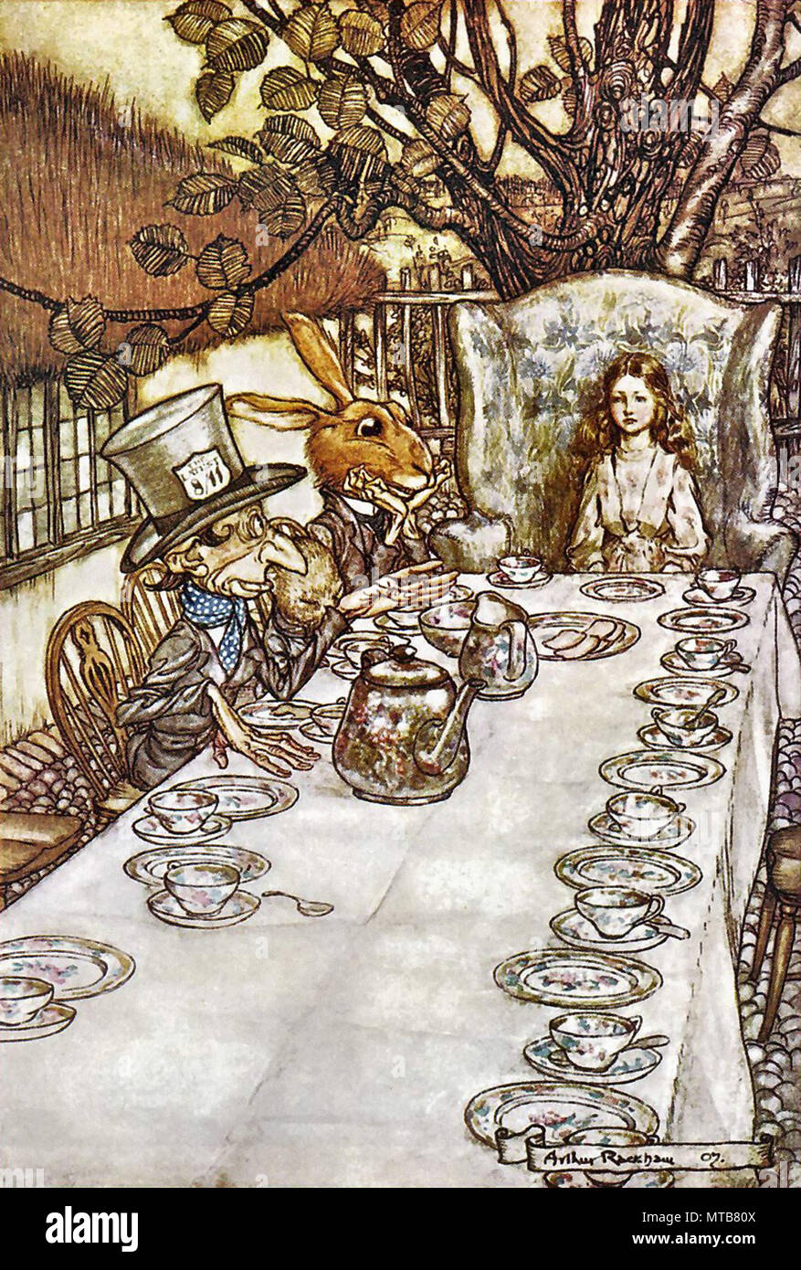 Rackham Arthur - Alice's Adventures in Wonderland 01 - a Mad Tea Party ...