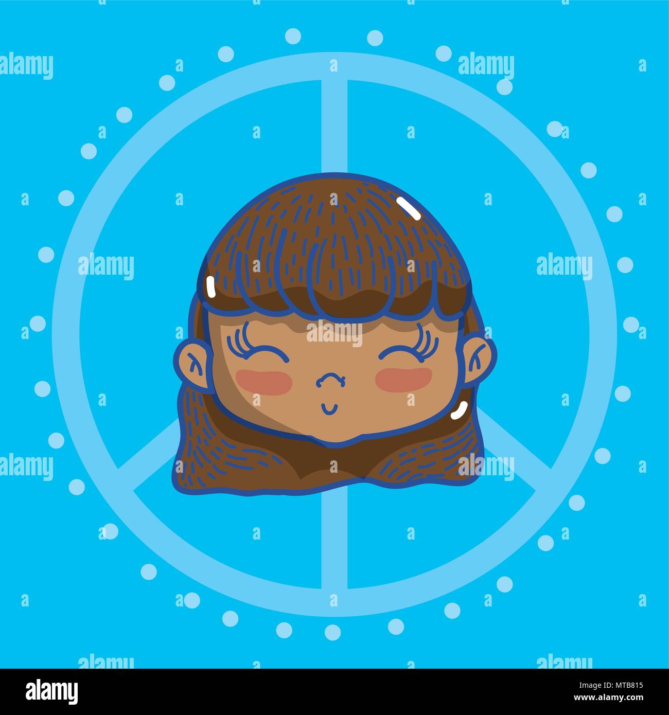 Peace and childrens cartoon concept Stock Vector Image & Art - Alamy