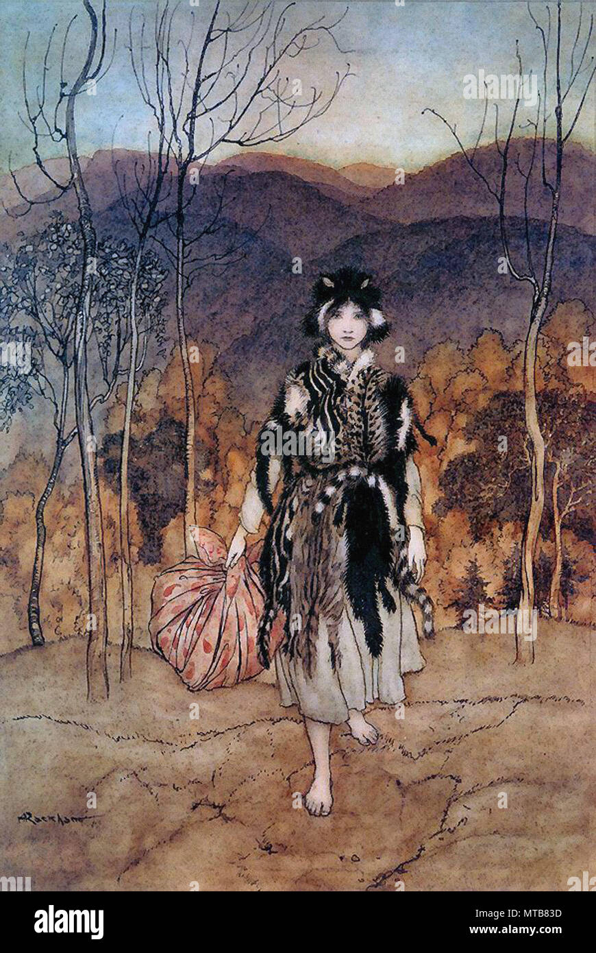 Rackham Arthur - from the Fairy Tales of the Brothers Grimm - Catskin ...