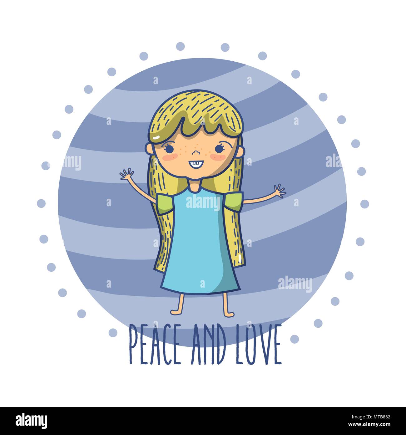 Peace and love cartoons Stock Vector Image & Art - Alamy