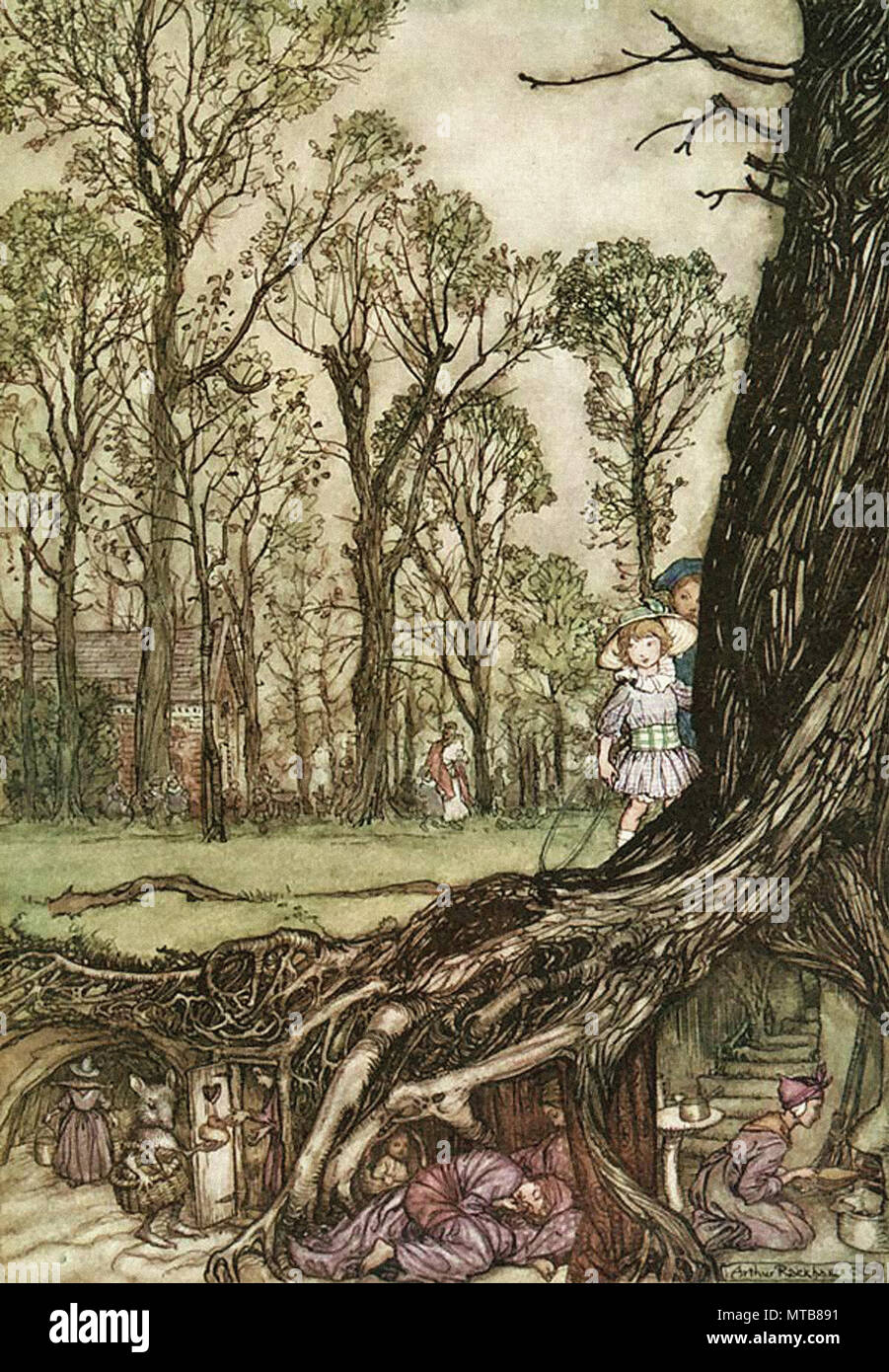 Rackham Arthur - Peter Pan in Kensington Gardens - the Fairies Would ...