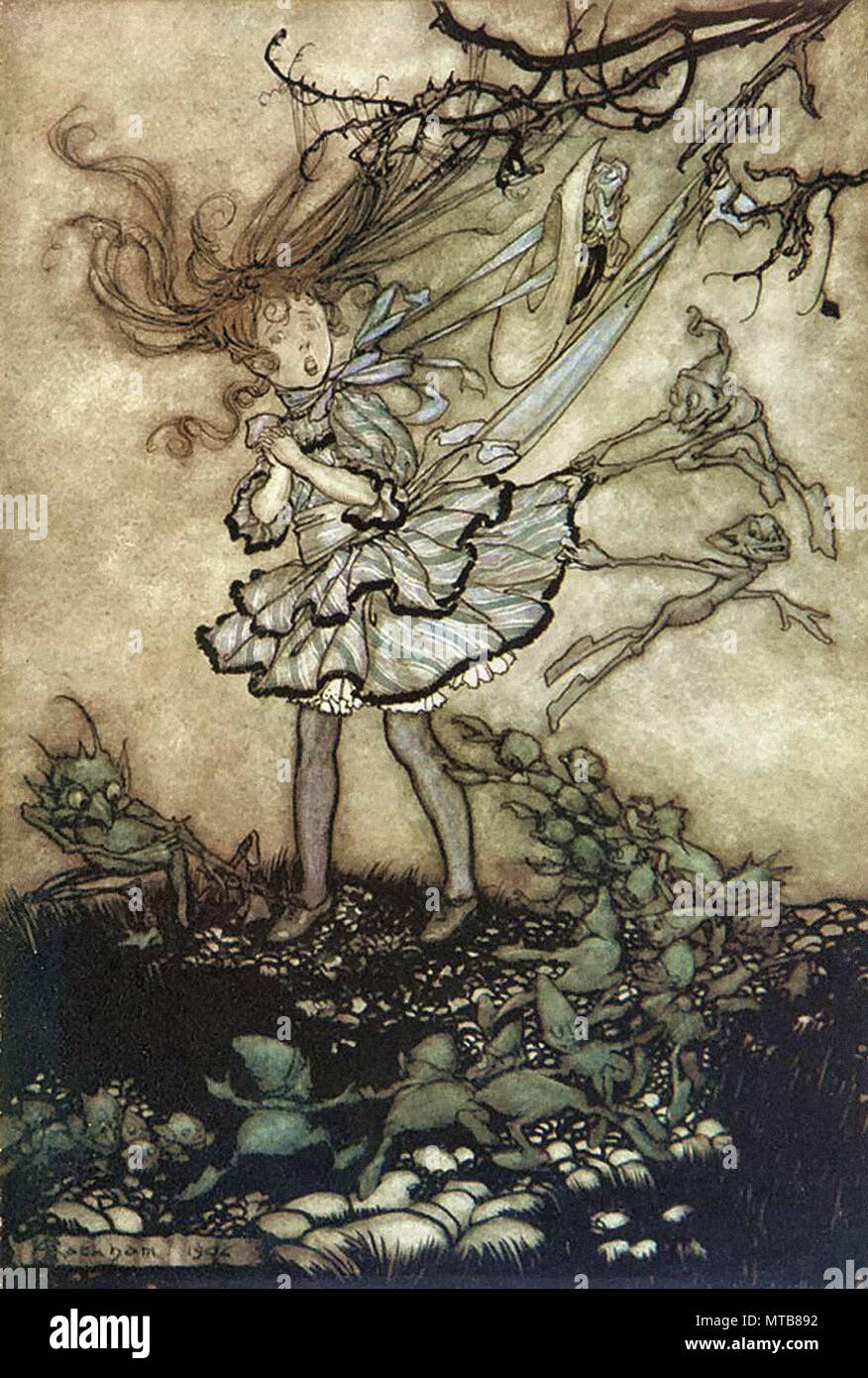 Arthur rackham peter pan hi-res stock photography and images - Alamy