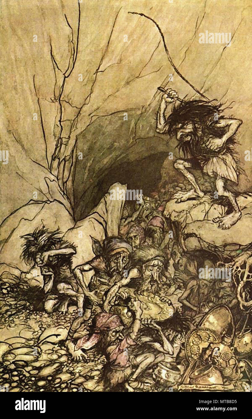 Rackham Arthur - the Ring of the Nibelung 11 Stock Photo - Alamy