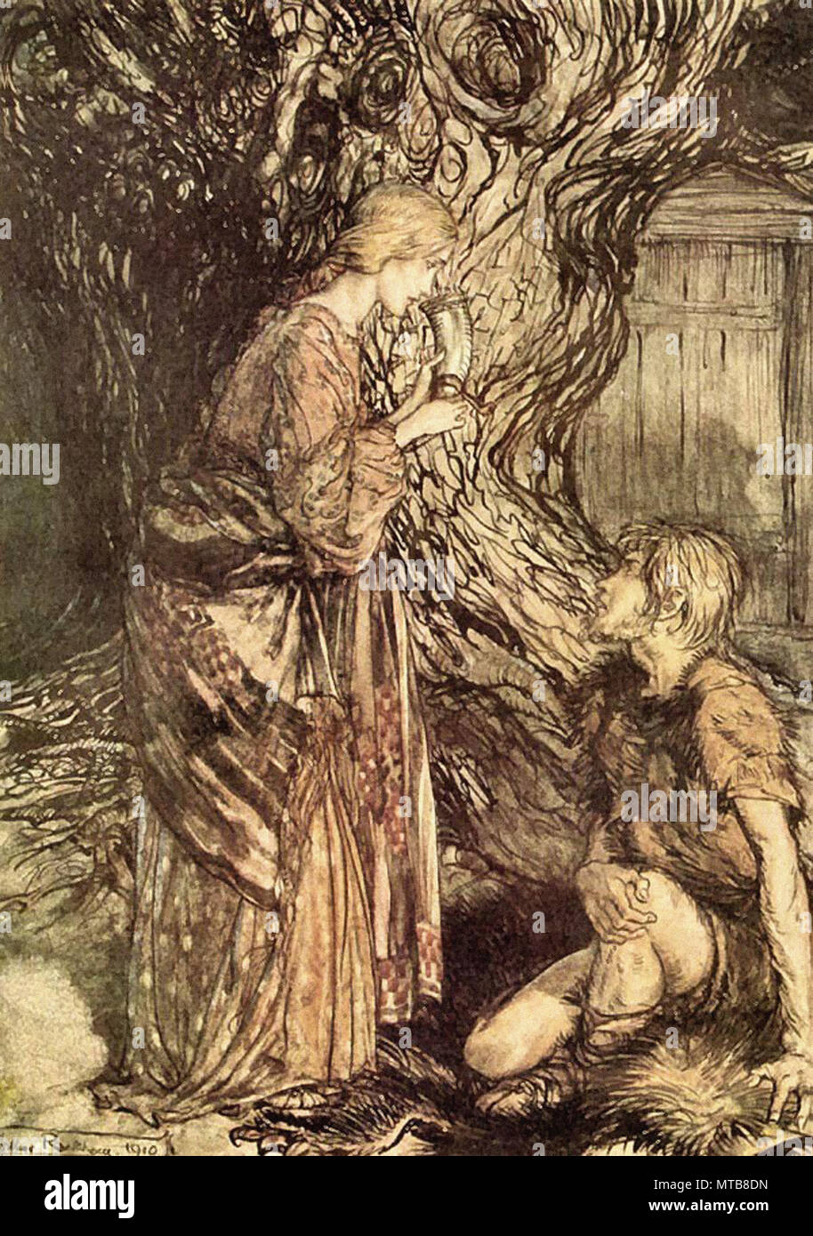 Rackham Arthur - the Ring of the Nibelung 18 Stock Photo - Alamy