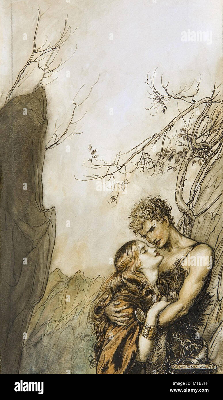 Rackham Arthur - the Ring of the Nibelung 49 - Siegftied and Brunhilde ...