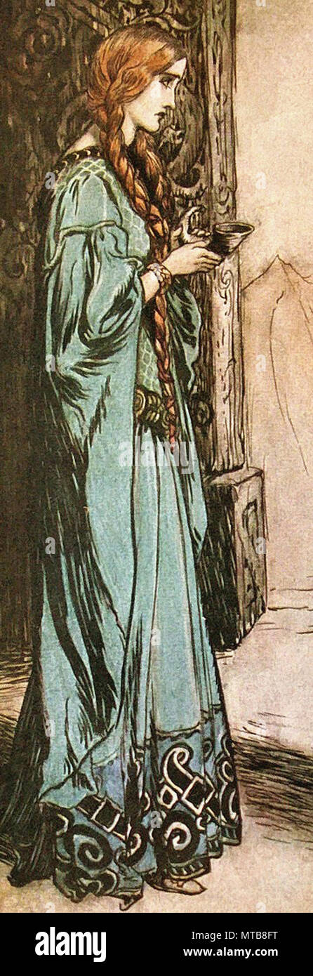 Rackham Arthur - the Ring of the Nibelung 63 Stock Photo - Alamy