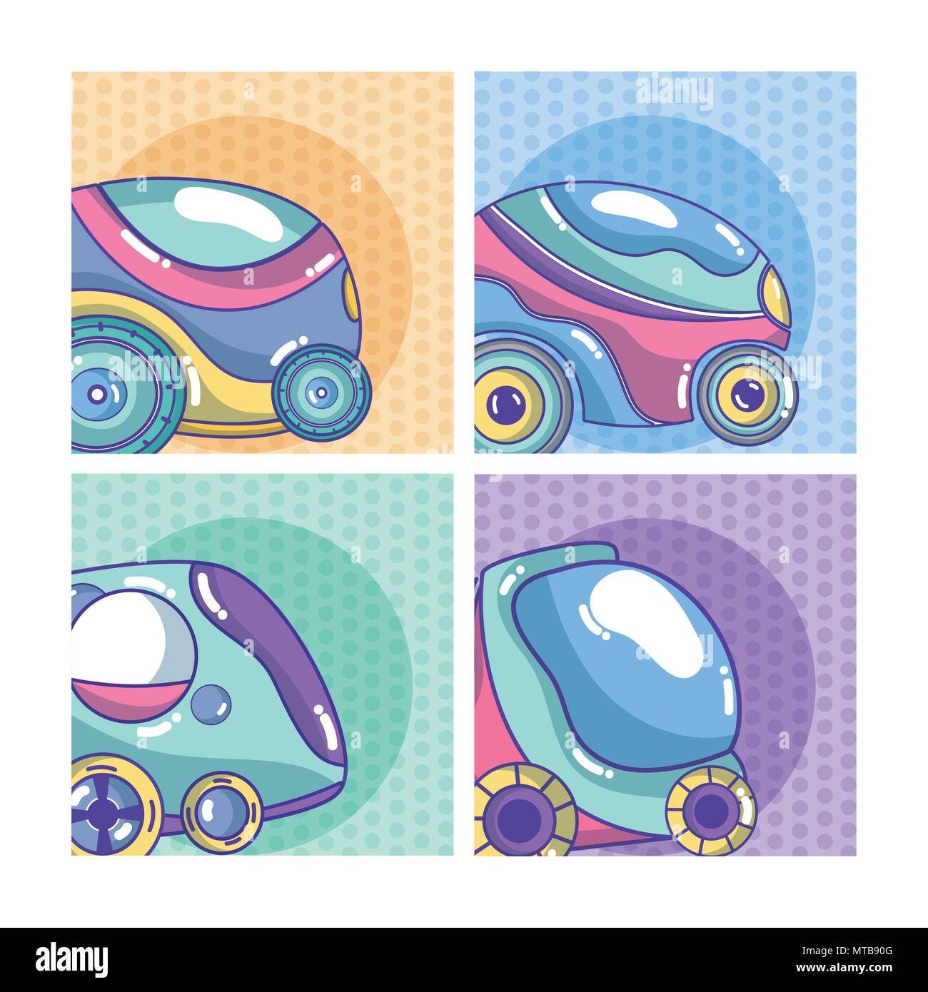 Set of future cars Stock Vector Image & Art - Alamy