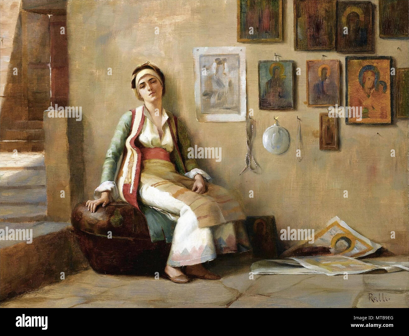 Ralli Theodore Jacques - Resting Stock Photo - Alamy