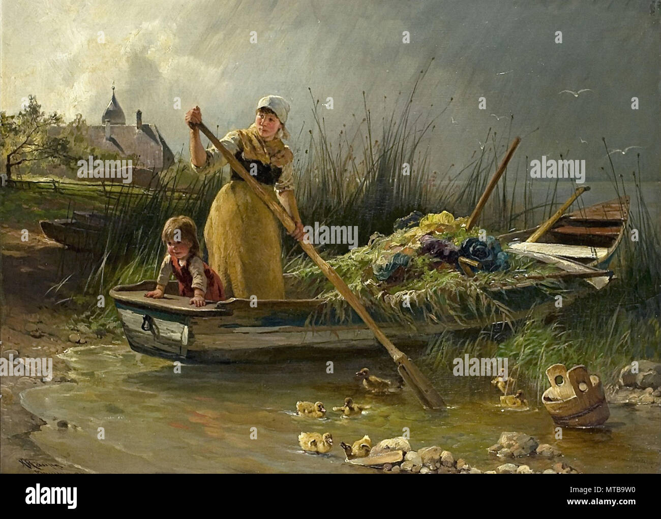 Raupp Karl - the Chiemsee with Costermonger Stock Photo - Alamy