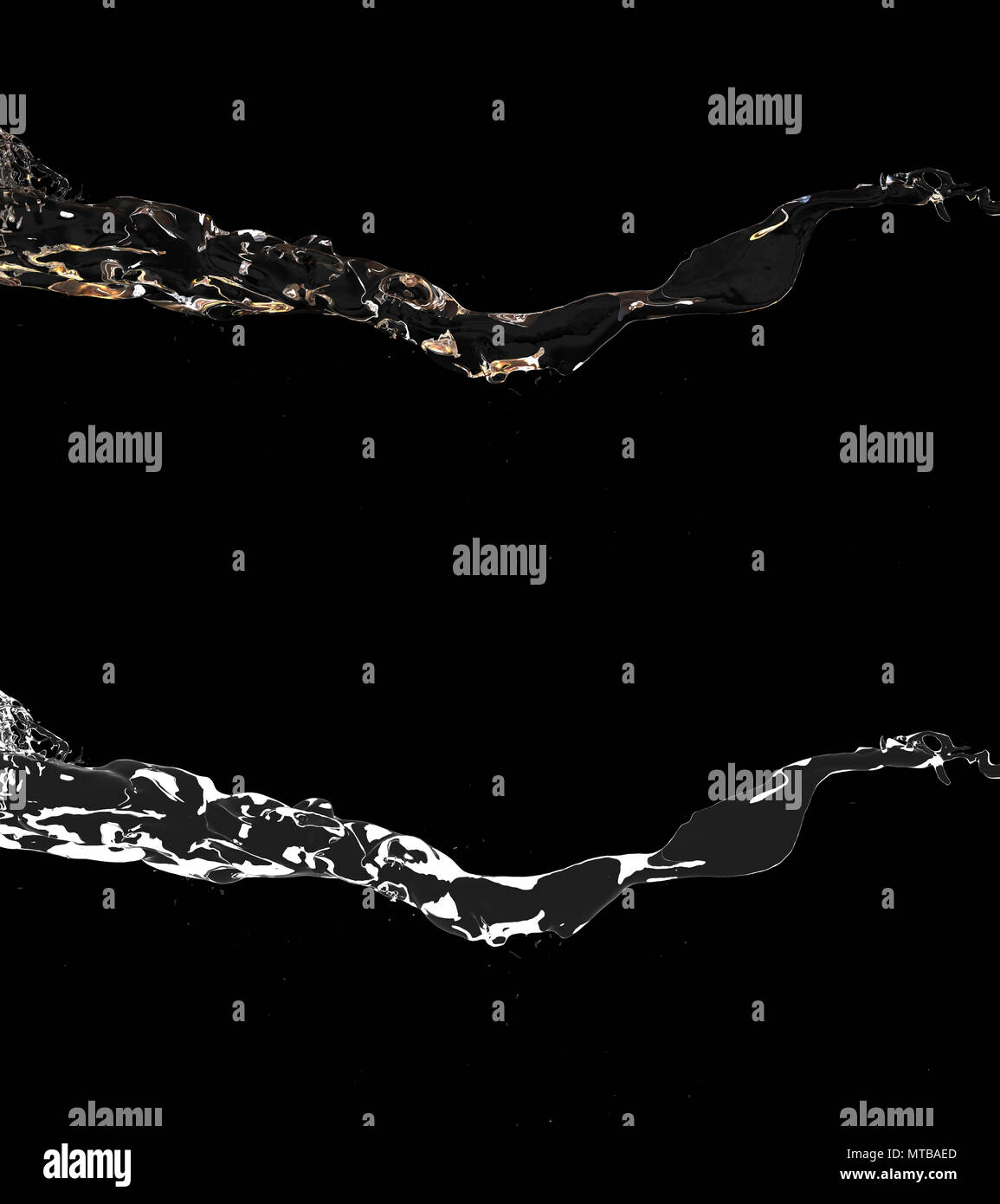 3D illustration of a water flow Stock Photo - Alamy