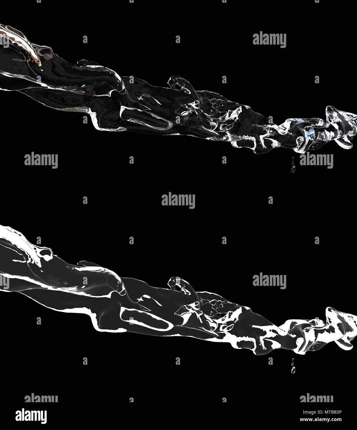 3D illustration of a water flow Stock Photo - Alamy