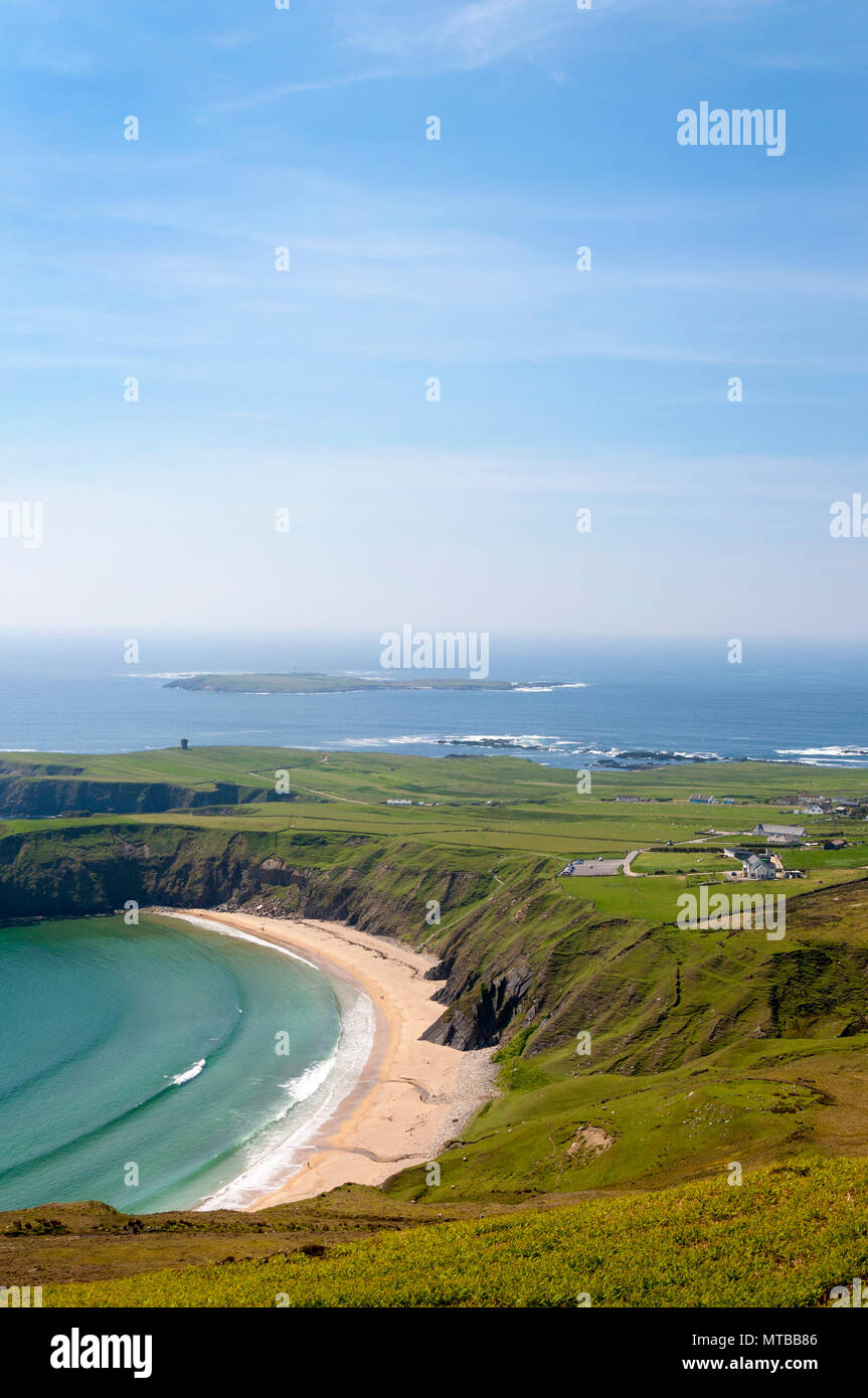 Malin Beg a small Gaeltacht village, County Donegal, Ireland. It is ...