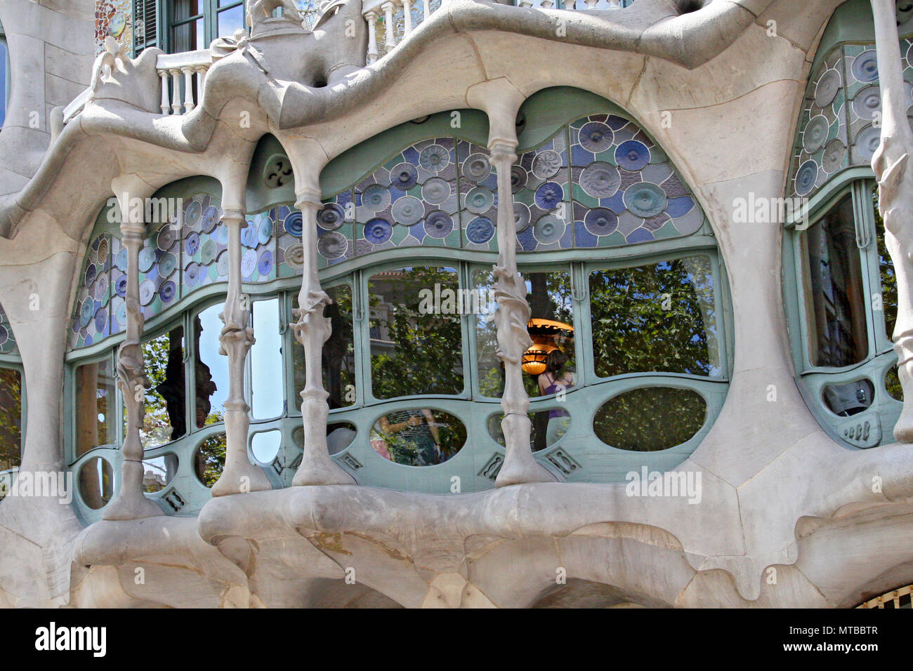 BARCELONA - AUGUST 13, 2007: The famous architect Gaudì ­ treated ...