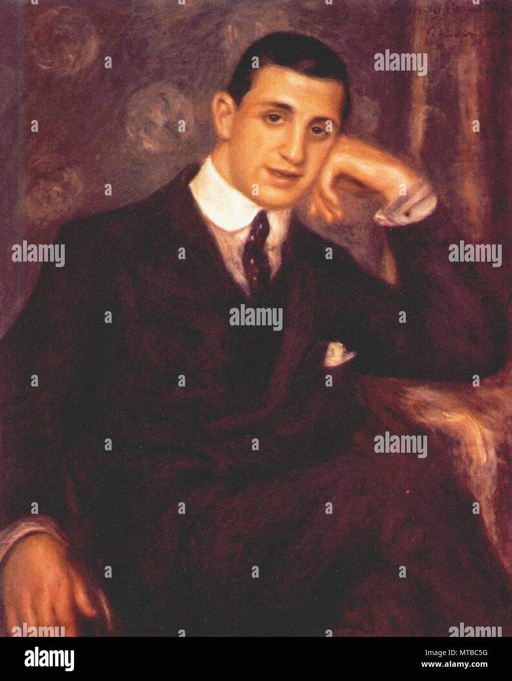 Renoir Pierre-Auguste - Portrait of Henry Bernstein Stock Photo - Alamy