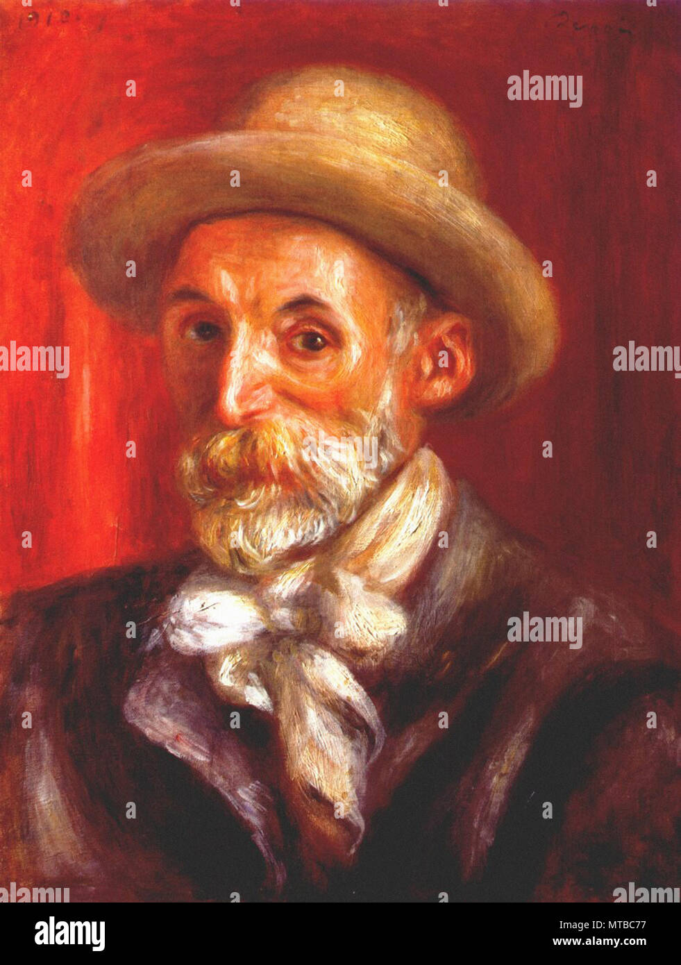Renoir Pierre-Auguste - Self Portrait 1910 Stock Photo - Alamy