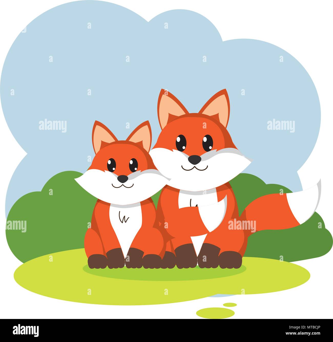 Fox couple Cut Out Stock Images & Pictures - Alamy