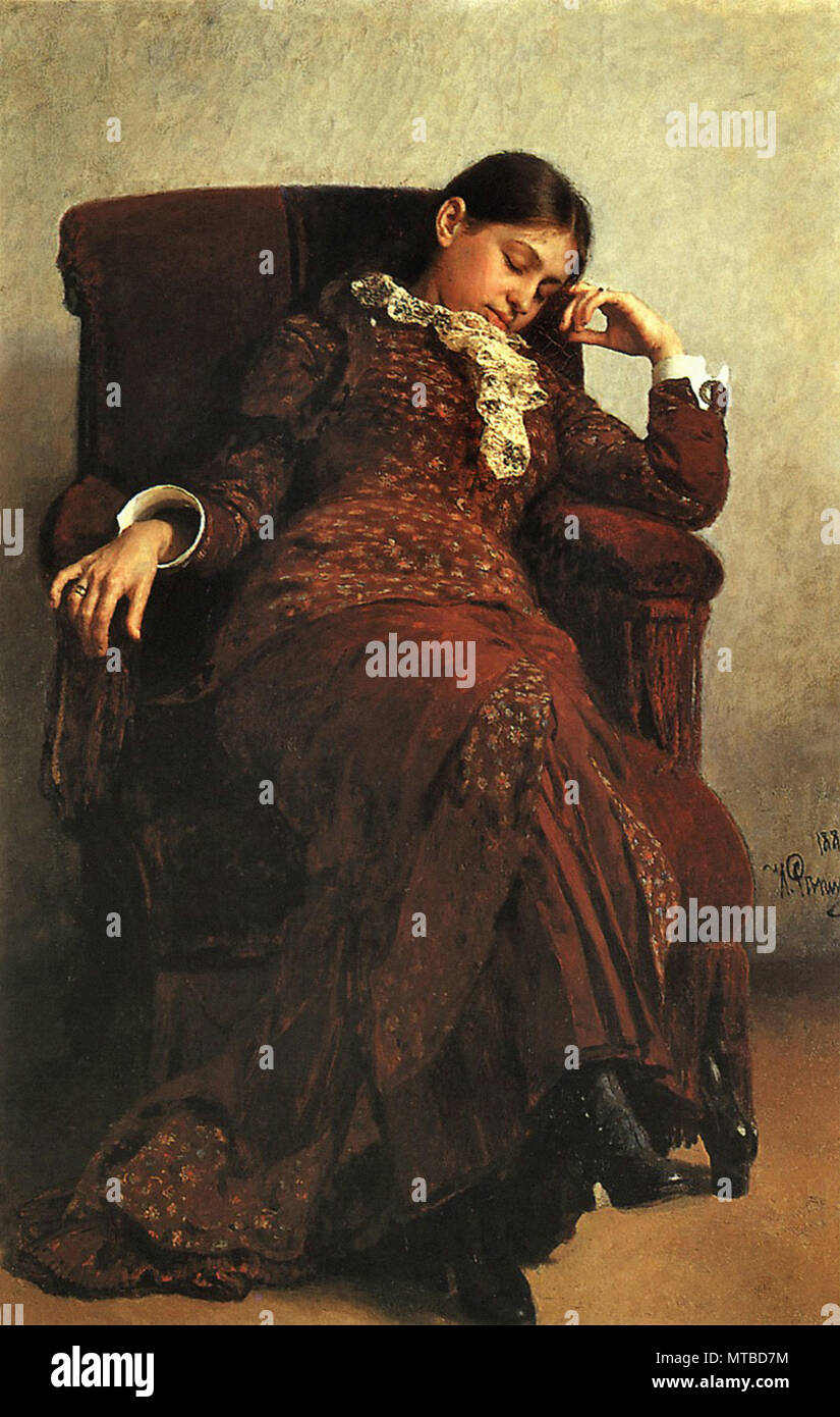 Repin Ilja - Rust (Portret Van Vera Repina) 2 Stock Photo - Alamy