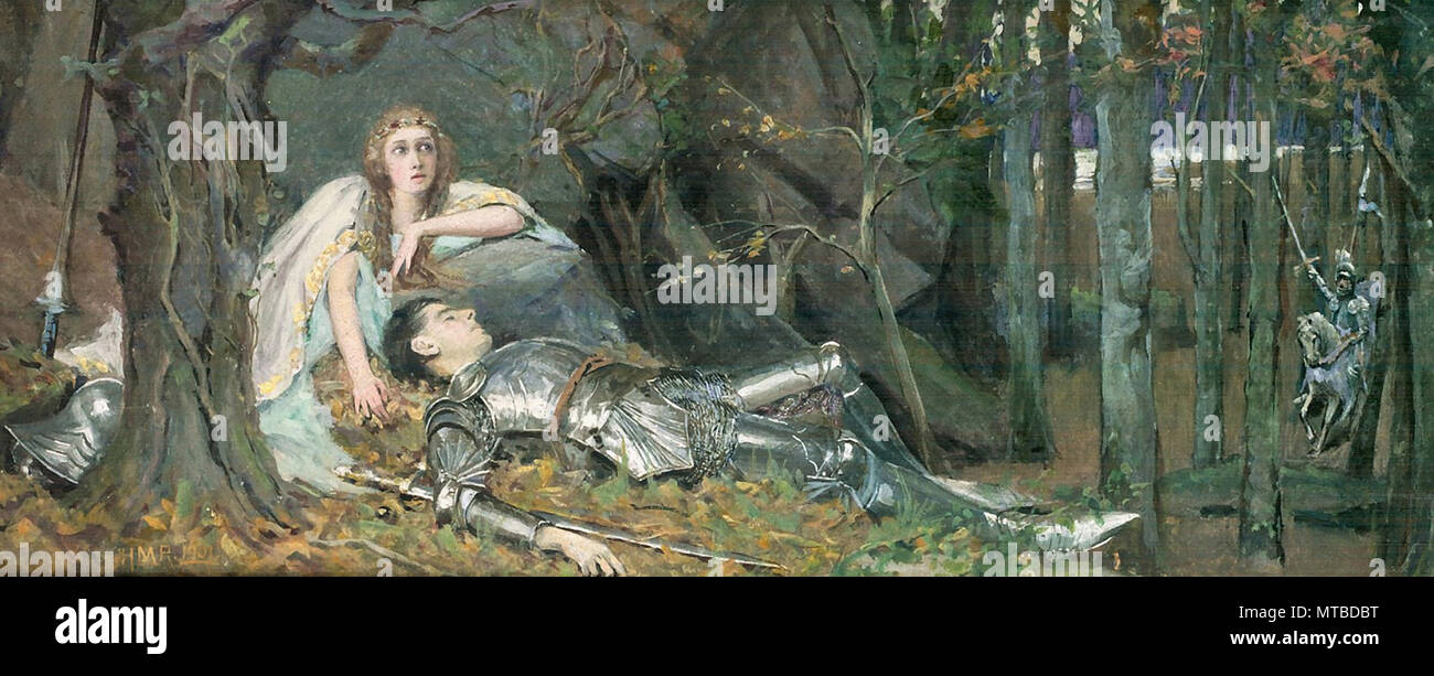 Rheam Henry Meynell - La Belle Dame Sans Merci 2 Stock Photo - Alamy