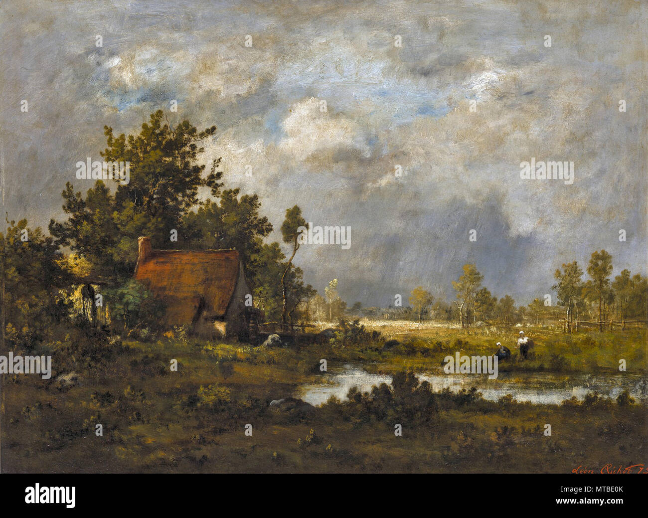 Richet Leon - on the Edge of the Forest of Barbizon Stock Photo - Alamy