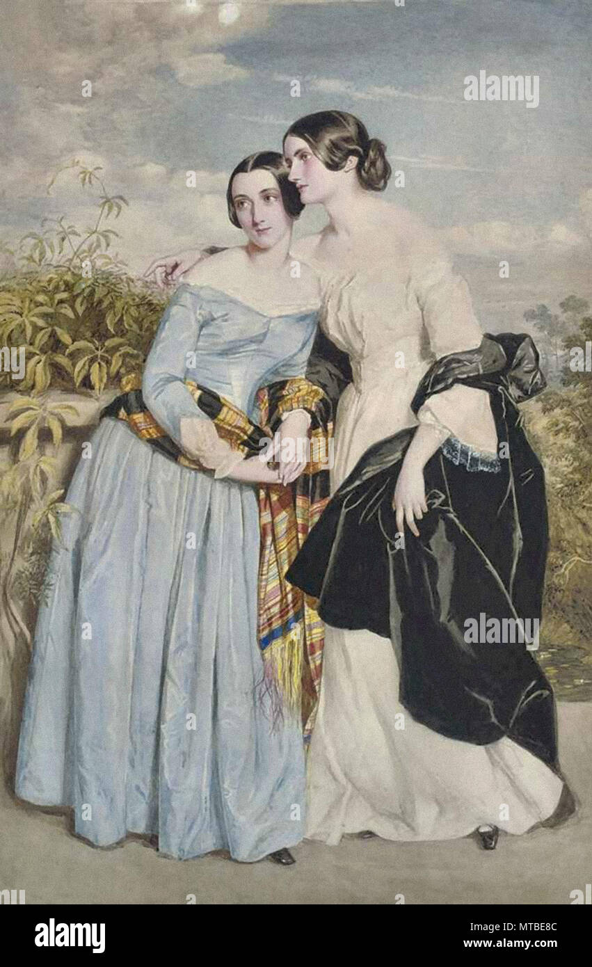 Richmond George - Portrait of Mrs Partridge and Her Sister Miss Croker ...