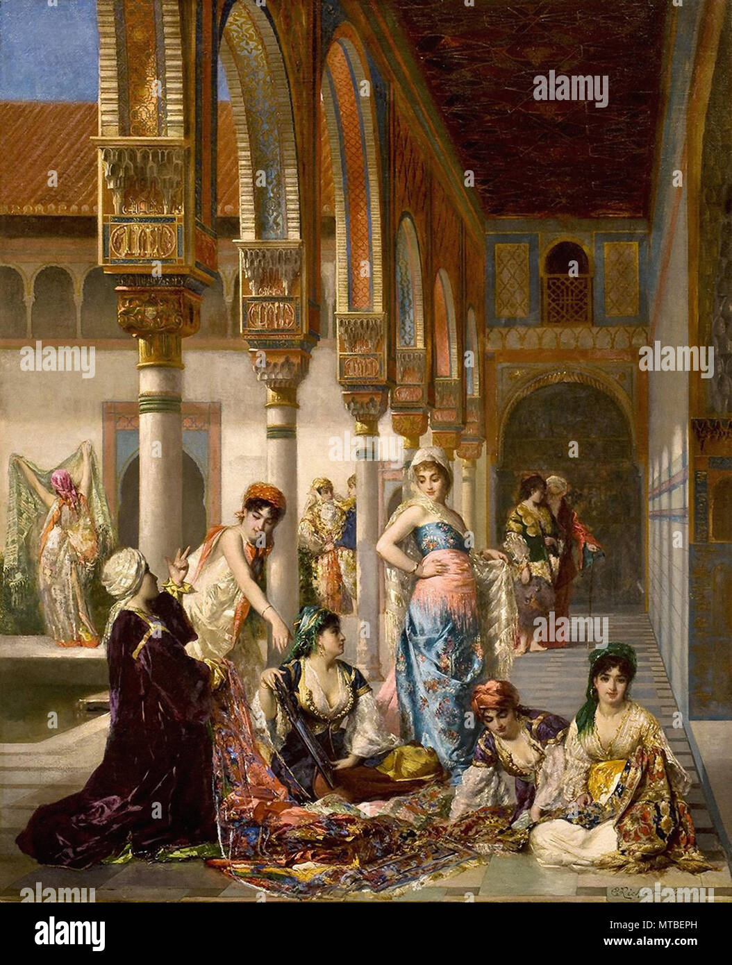 Silk merchant painting hi-res stock photography and images - Alamy
