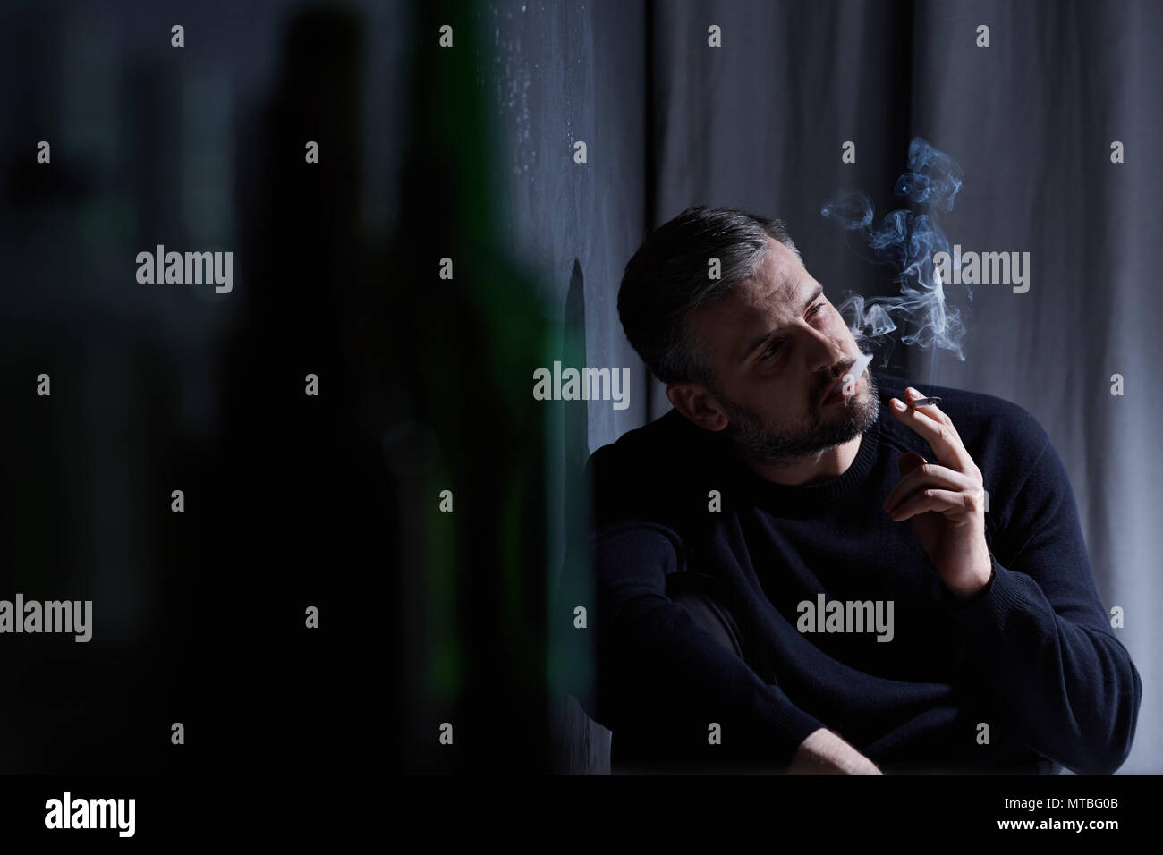 Cigarette addicted hi-res stock photography and images - Alamy