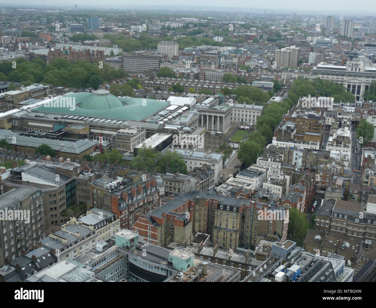 A view of the British Museum, London, from Centrepoint Stock Photo - Alamy