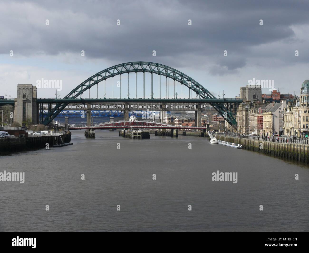 Newcastle high level bridge and swing bridge hi-res stock photography ...