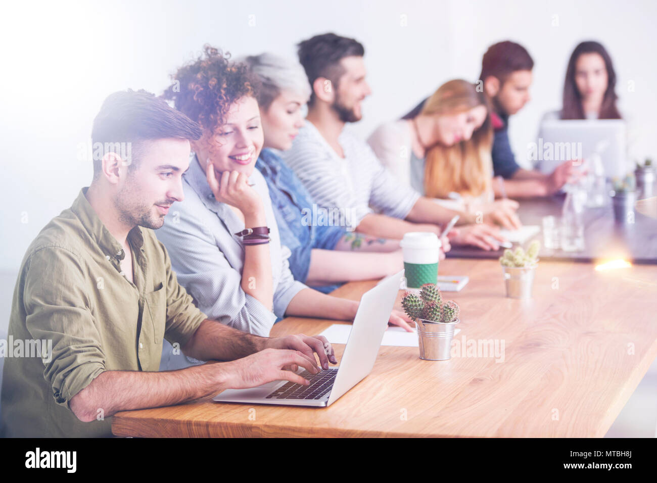 Laid back leader hi-res stock photography and images - Alamy