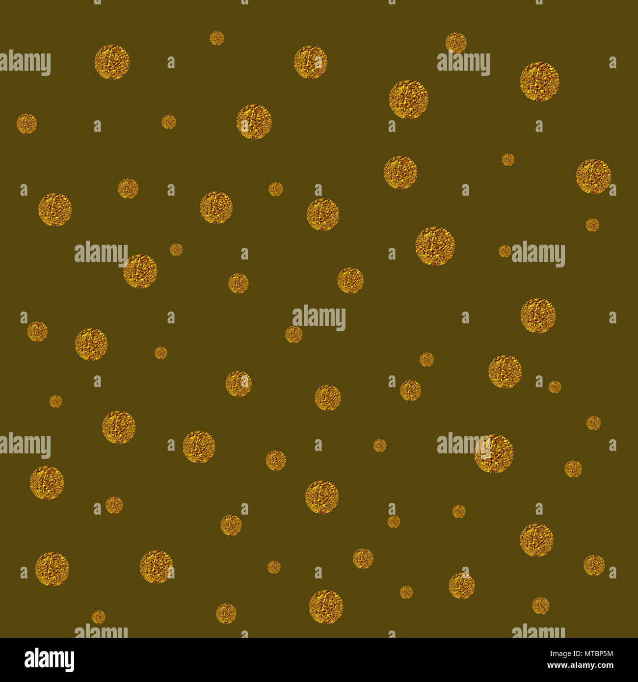 Golden coins on dirty dark green background illustration Stock Photo ...