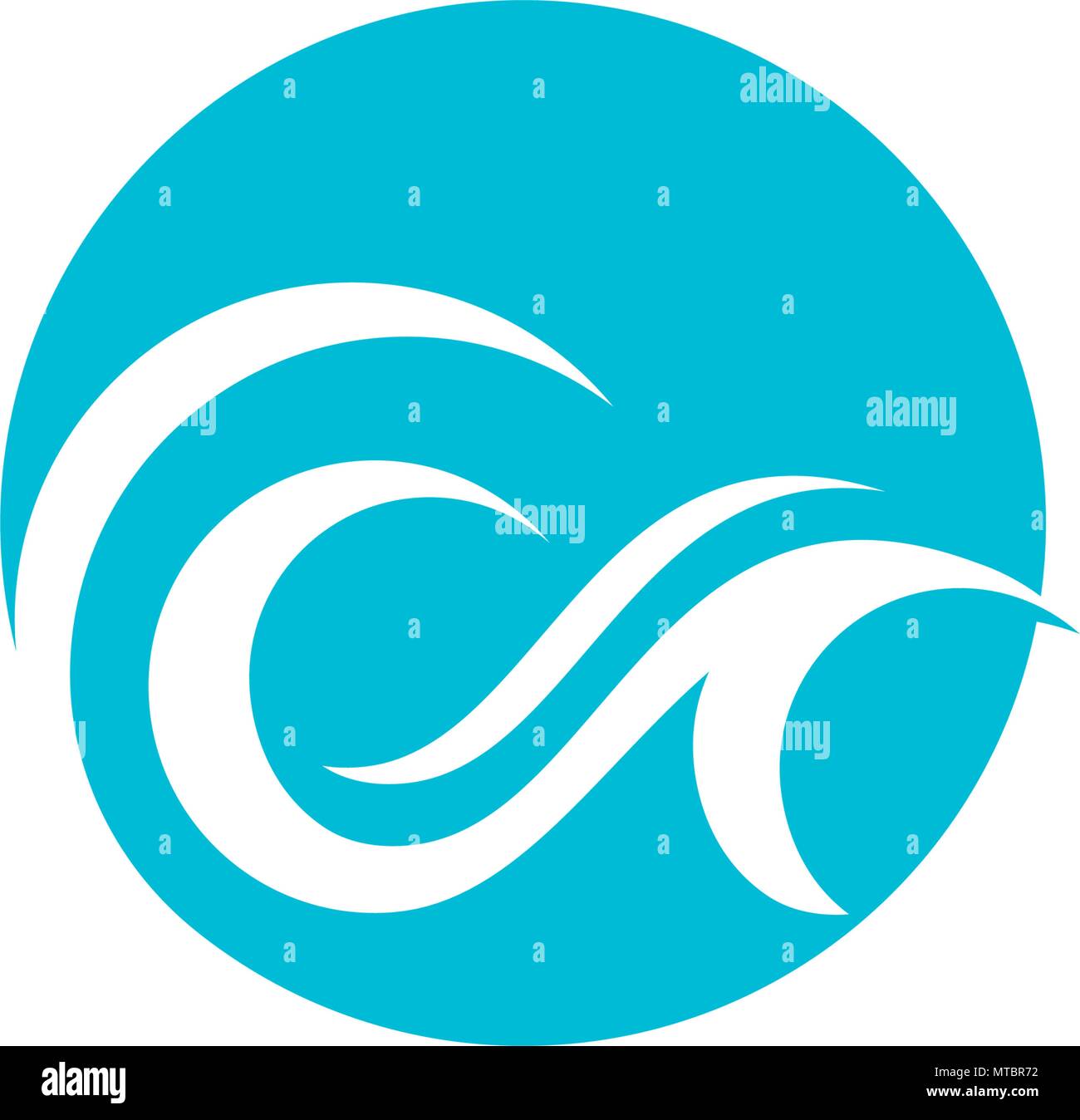 Water wave icon vector illustration design logo Stock Vector Image ...