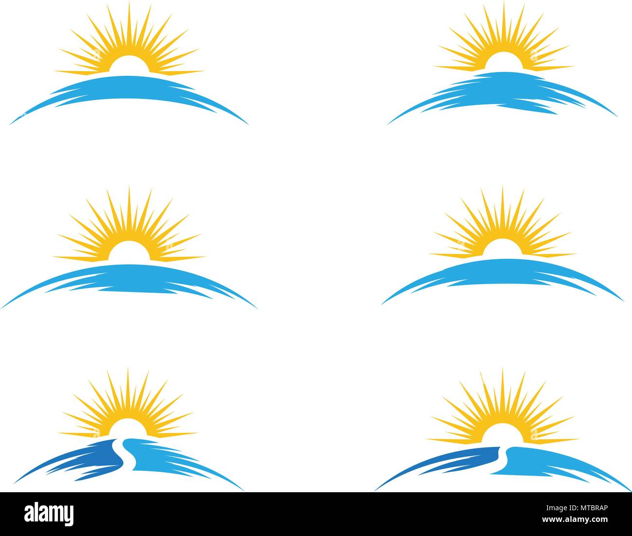 Sun Vector illustration Icon Logo Template design Stock Vector Image ...